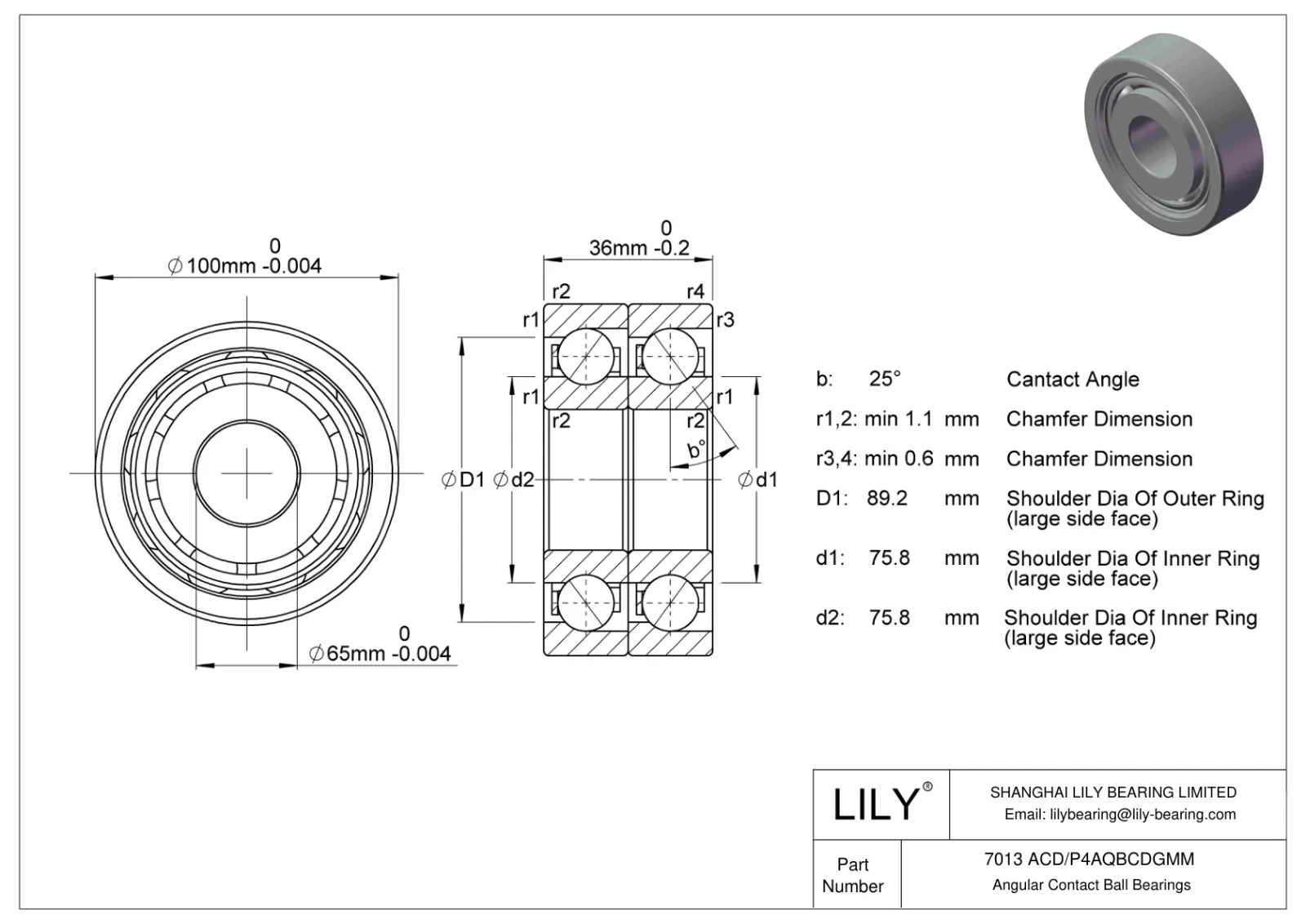 7013 ACD/P4AQBCDGMM | Super Precision Angular Contact Ball Bearings ...