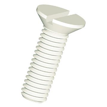 Nylon Slotted Flat Head Screws | LILY Bearing
