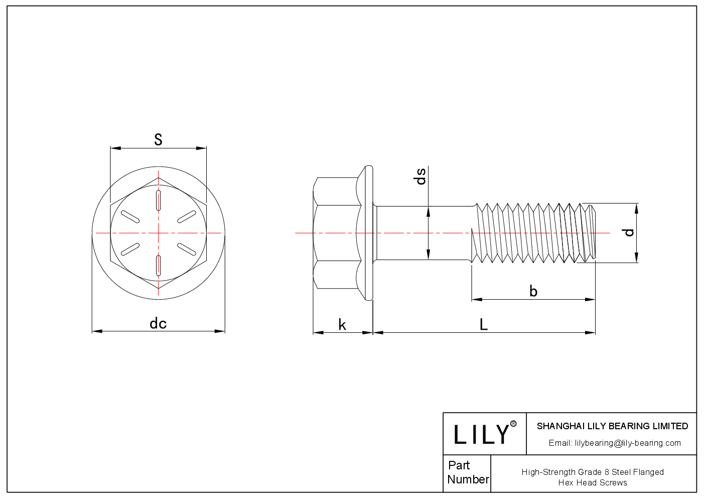 92316A718 | High-Strength Grade 8 SteelFlanged Hex Head Screws | LILY ...