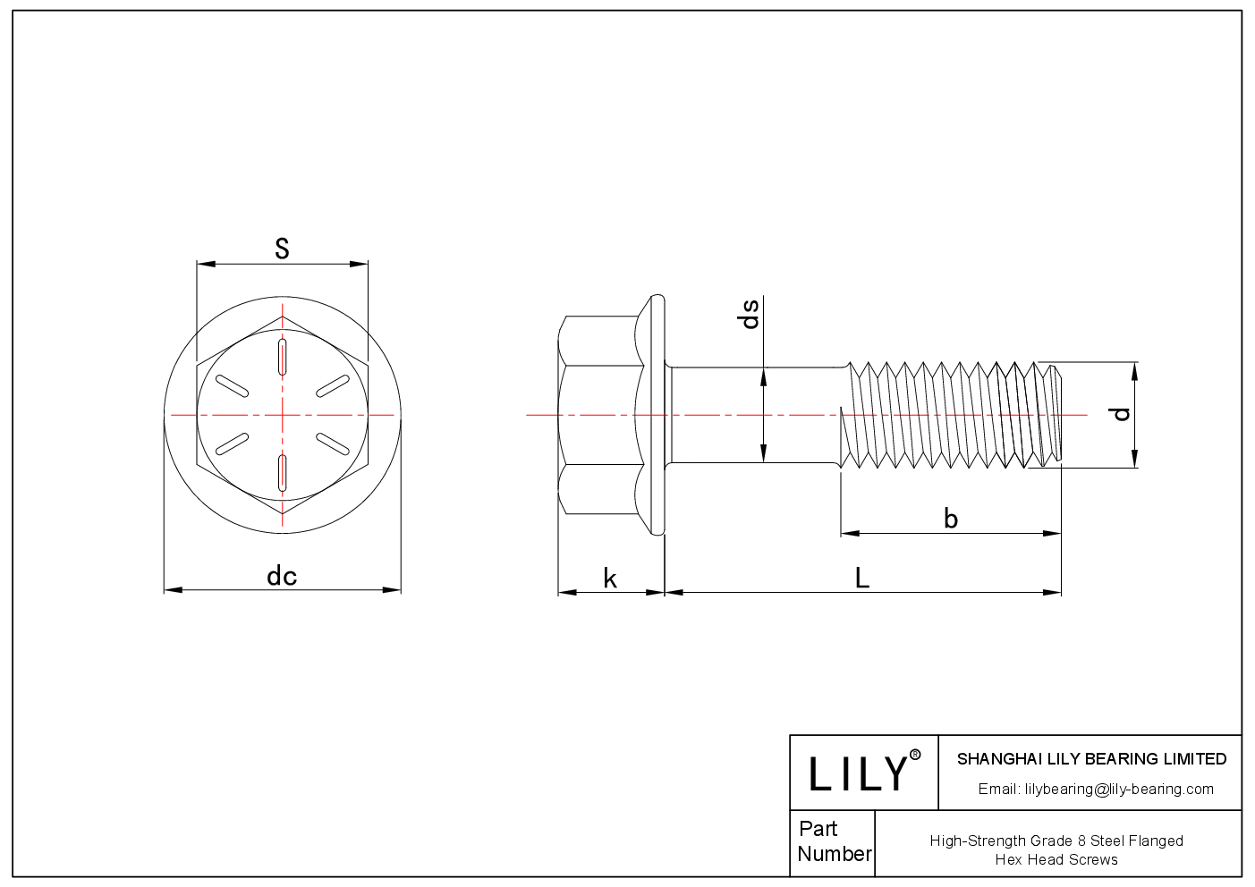90602A258 | High-Strength Grade 8 SteelFlanged Hex Head Screws | LILY ...