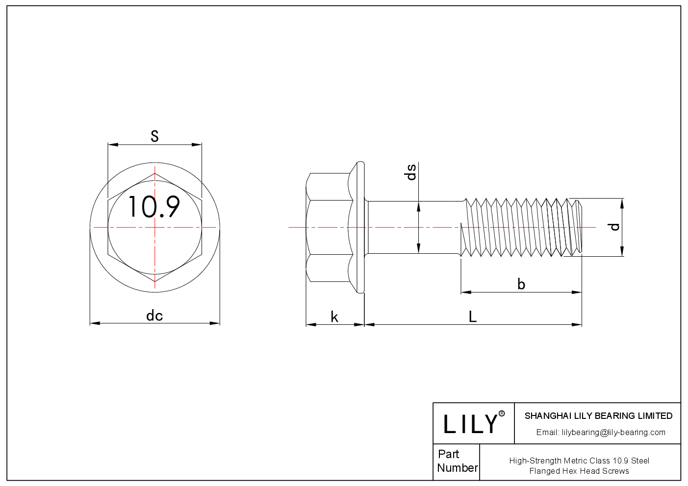 98093A214 | High-Strength Metric Class 10.9Steel Flanged Hex Head ...
