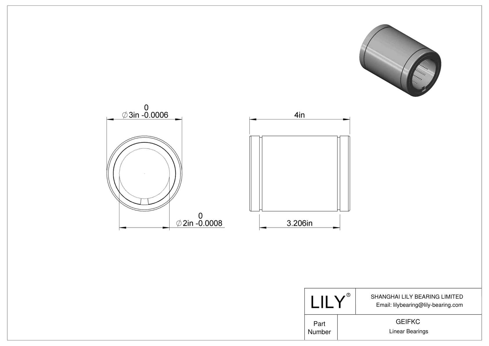 6485K2 | Linear and Rotary Ball Bearings | LILY Bearing