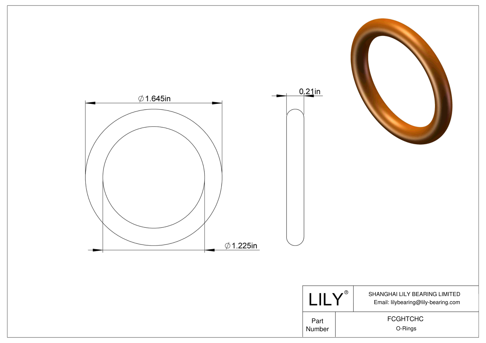 5267T272 | Chemical Resistant O-rings Round | LILY Bearing
