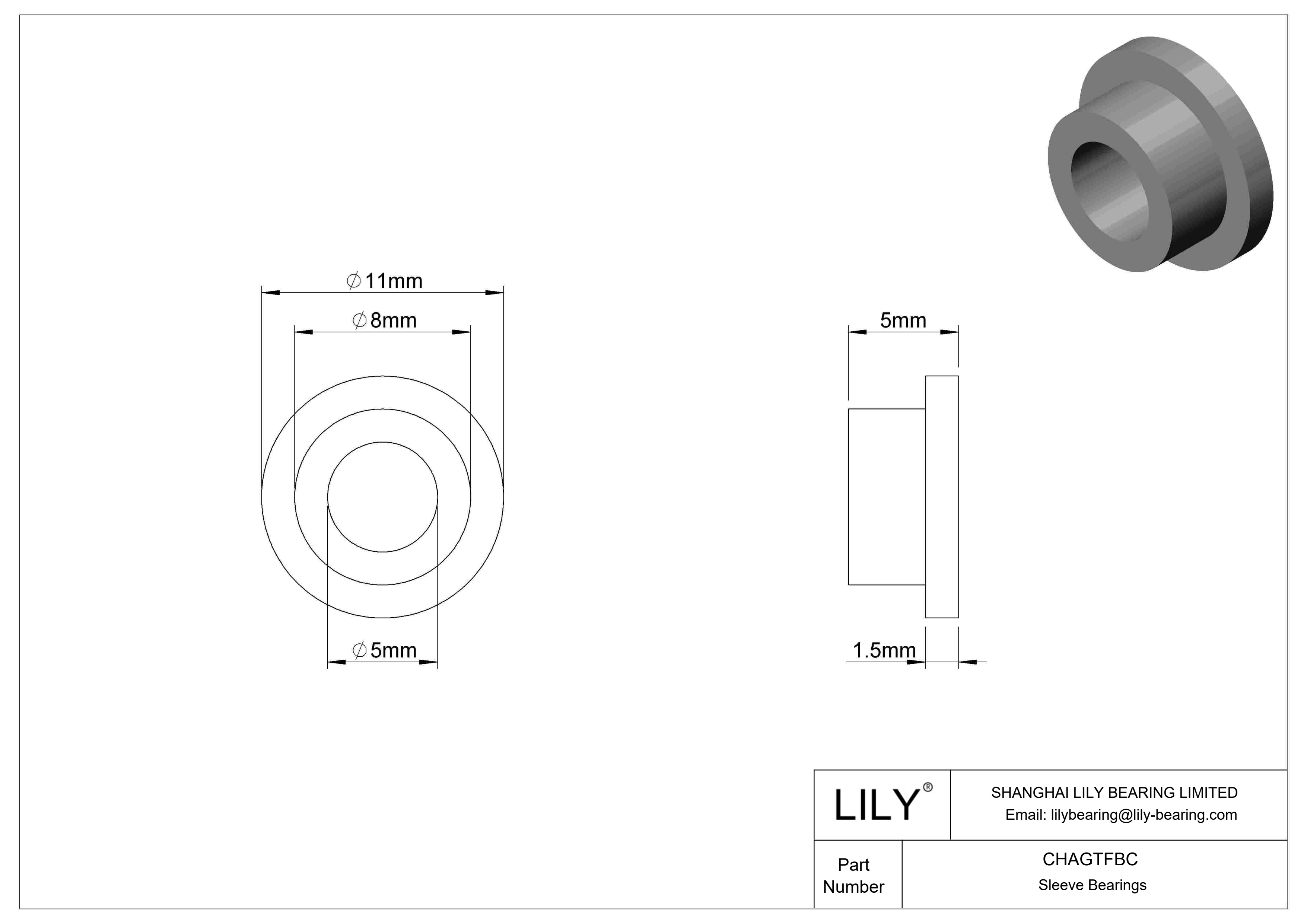 2706T512 | Ultra-Low-Friction Dry-Running Flanged Sleeve Bearings ...