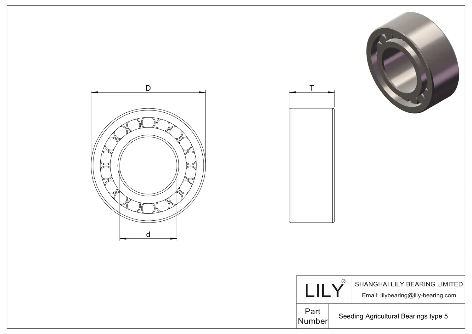 PER.BB203RRR5 | Bearings for Seeding | LILY Bearing