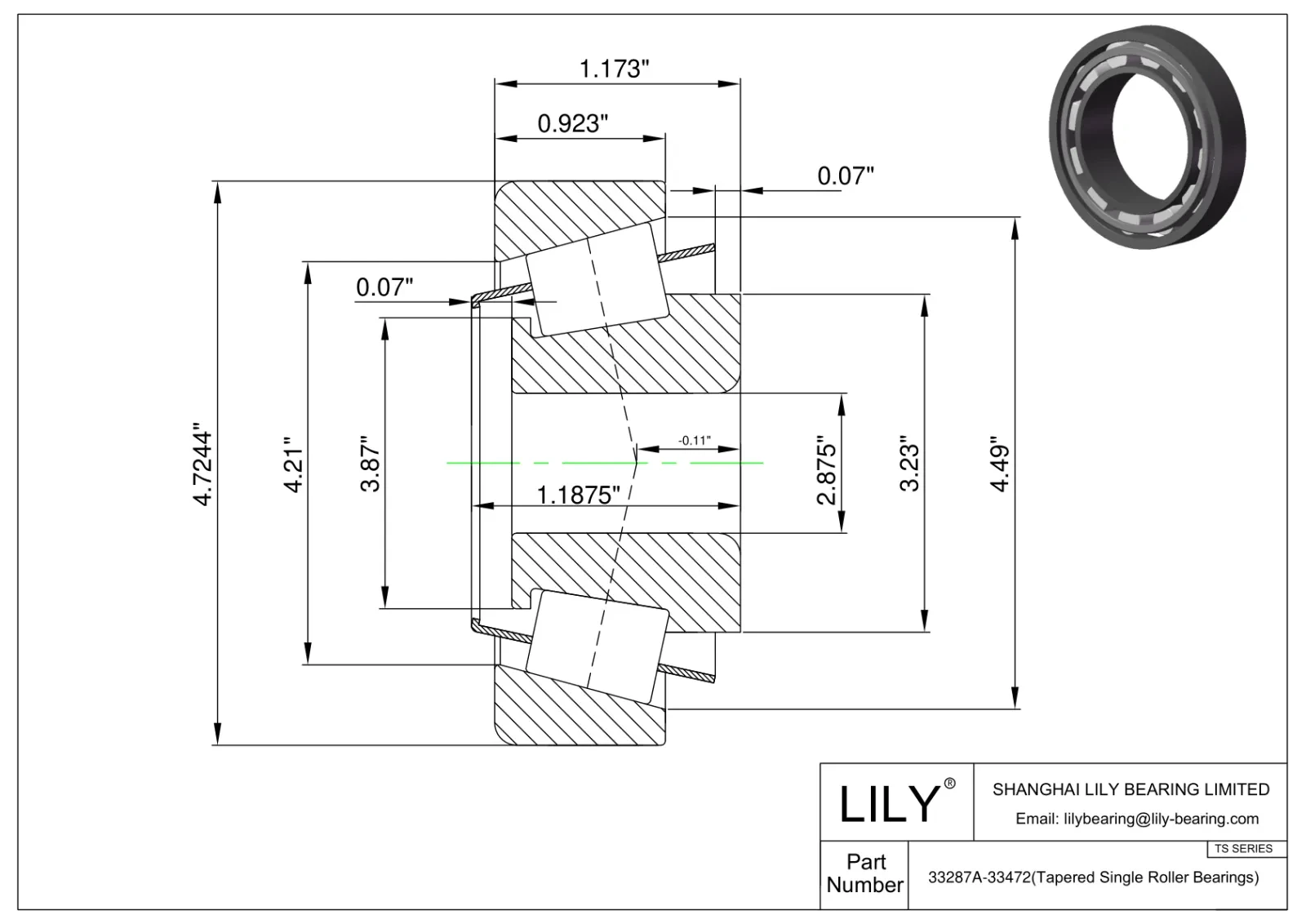 33287A-33472 | TS (Single Row Tapered Roller Bearings) (Imperial ...