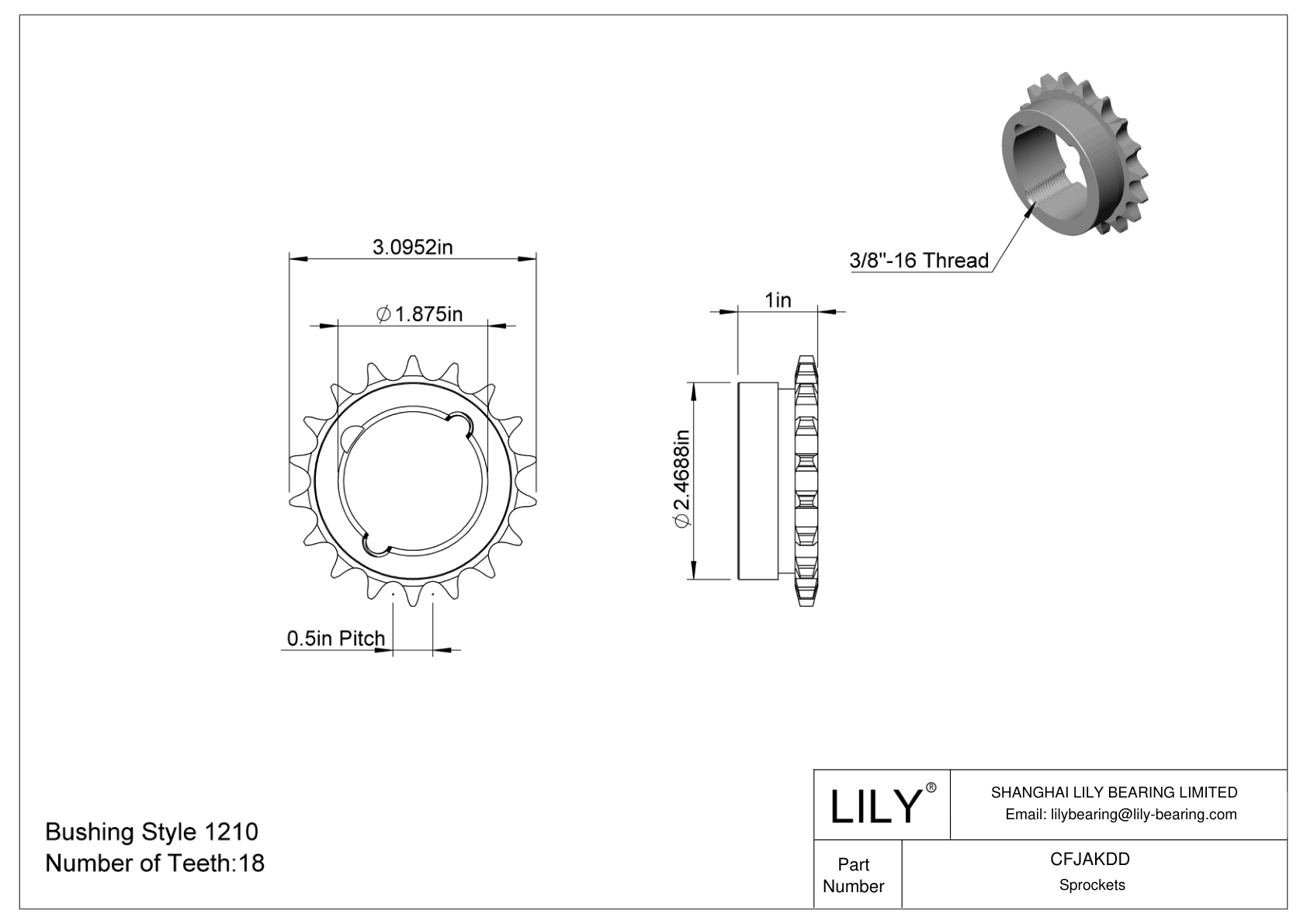 2590K33 | Taper-Lock Bushing-Bore Sprockets for ANSI Roller Chain ...