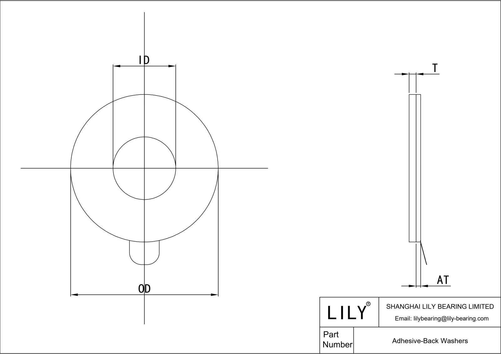 90437A240 | Adhesive-Back Washers | LILY Bearing
