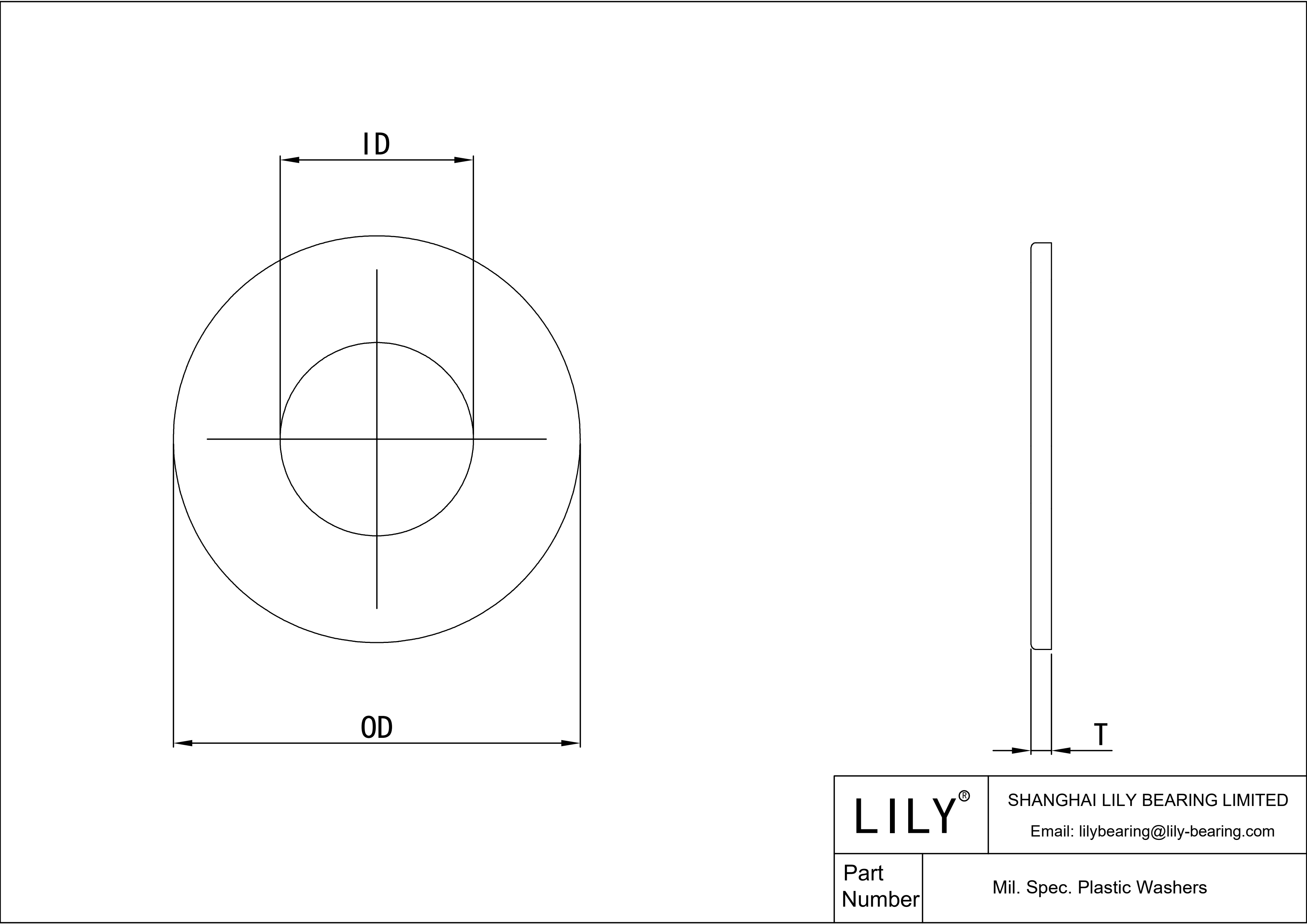 92150A130 | Mil. Spec. Plastic Washers | LILY Bearing