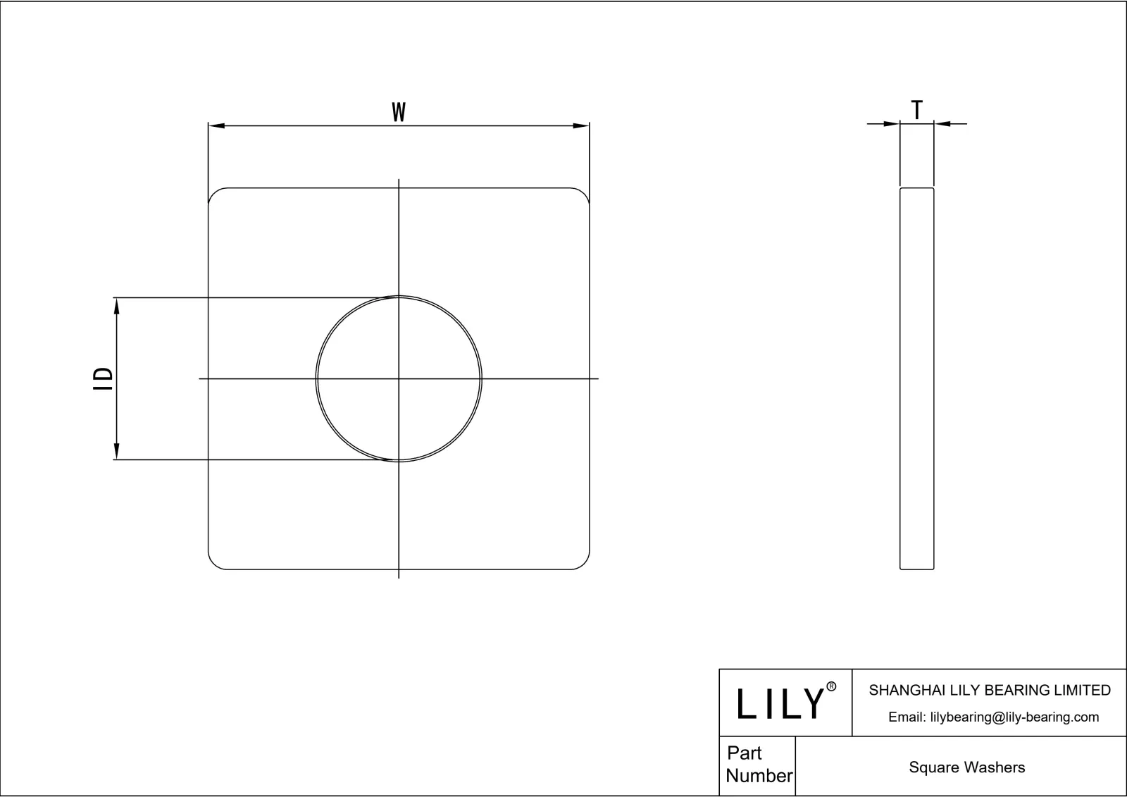 99041A123 | Square Washers | LILY Bearing